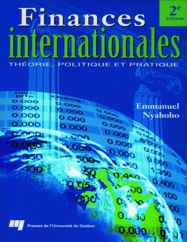 Finances internationales : Théorie, Politique et Pratique
