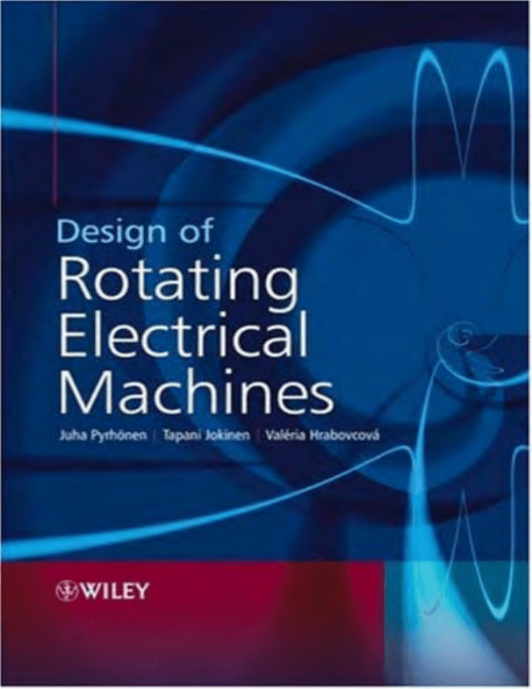 Design of Rotating Electrical Machines Textbook