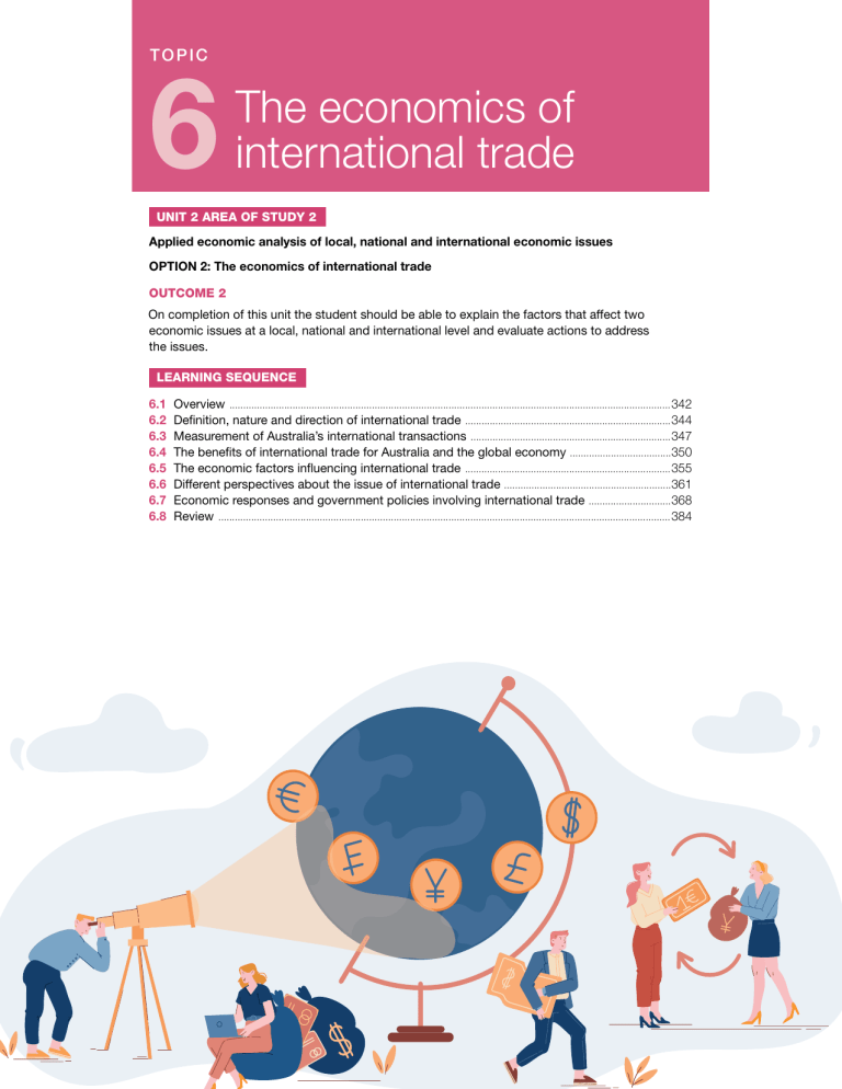 Economics of International Trade: VCE Study Guide