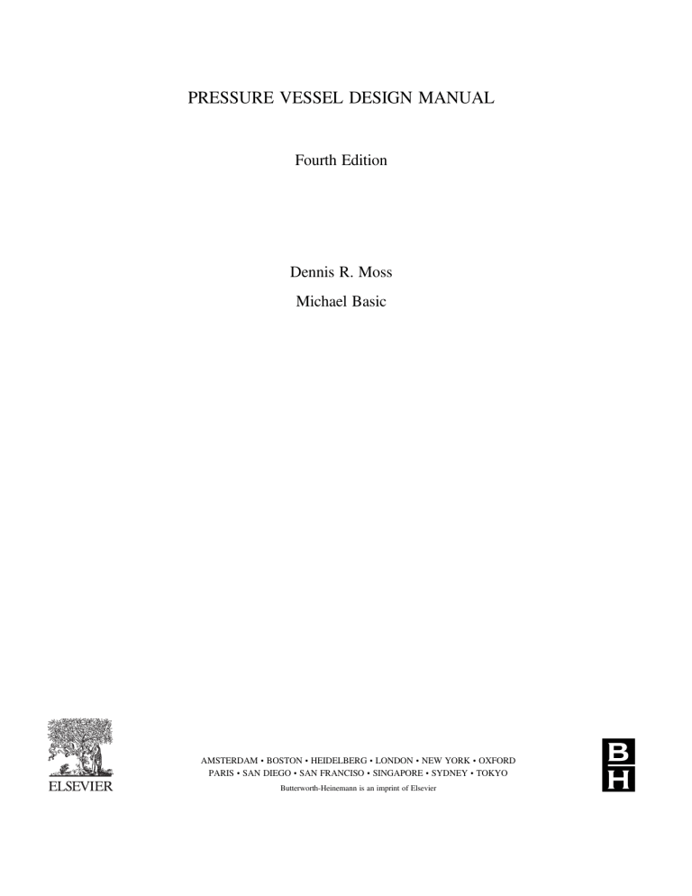 Pressure Vessel Design Manual 4th Ed