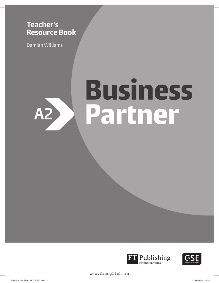 Business Partner A2 Teacher’s Resource Book