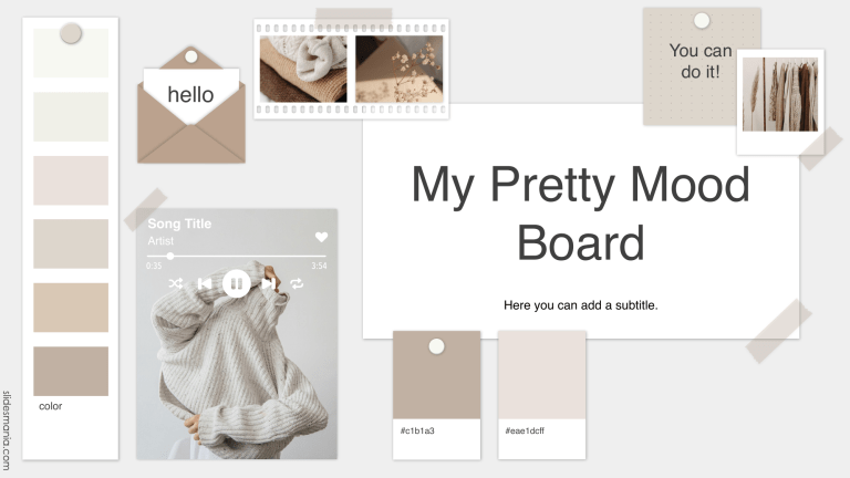 My Pretty Mood Board: Emotions Template