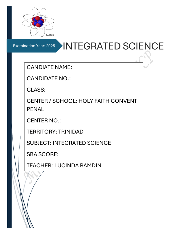 2025 Integrated Science Lab Workbook