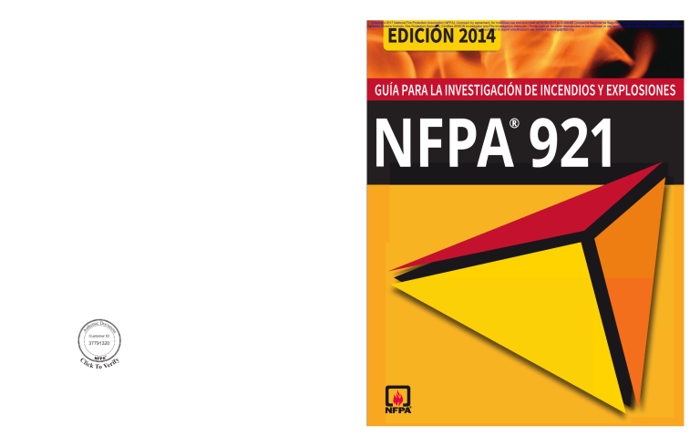 Guía NFPA 921: Investigación de Incendios y Explosiones