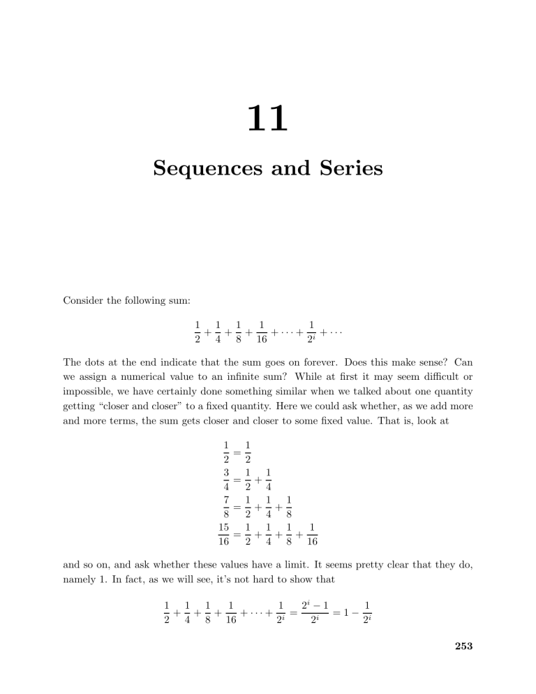 Sequences and Series: Infinite Sums and Limits