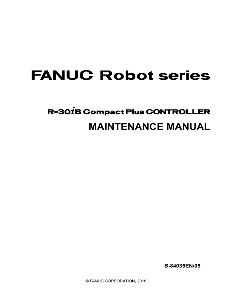 FANUC R-30iB Compact Plus Controller Maintenance Manual