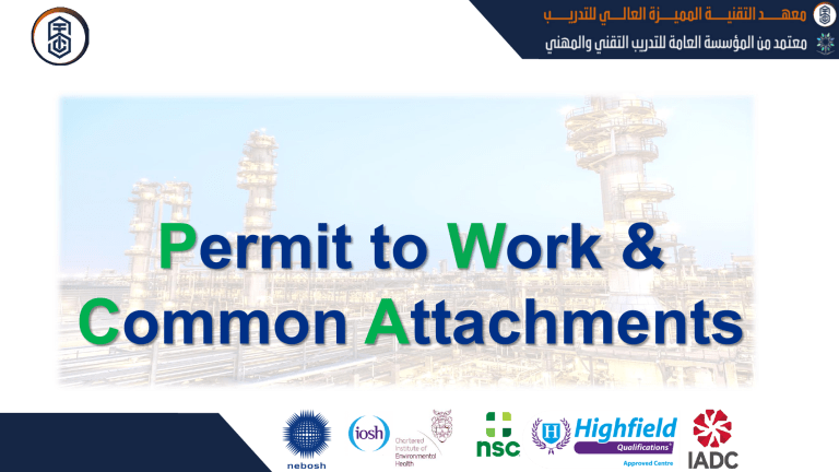Permit to Work & Common Attachments Guide