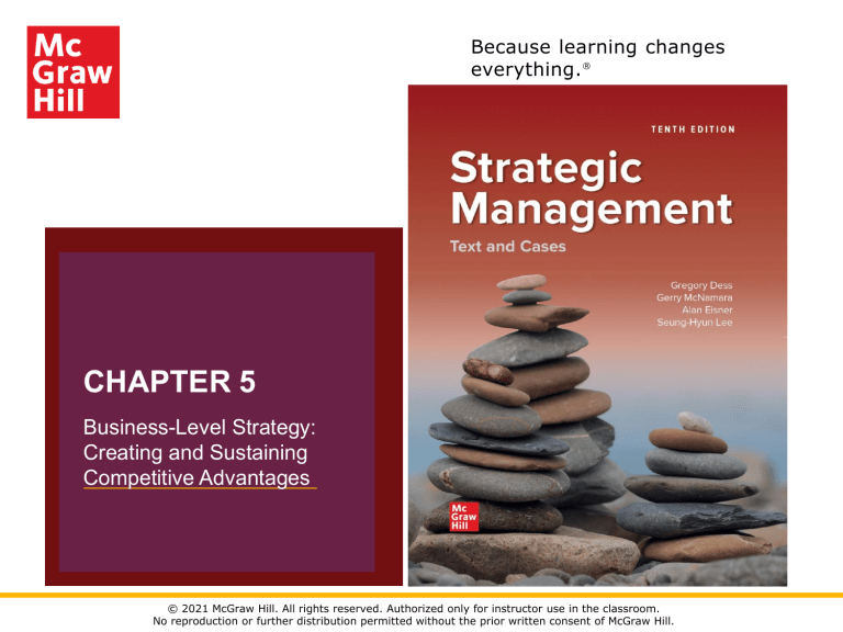 Chapter 5: Business-Level Strategy - Strategic Management Textbook