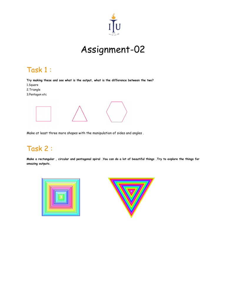 Scratch Programming Assignment: Shapes & Spirals