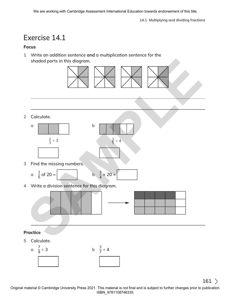 Multiplying and Dividing Fractions: Math Exercises
