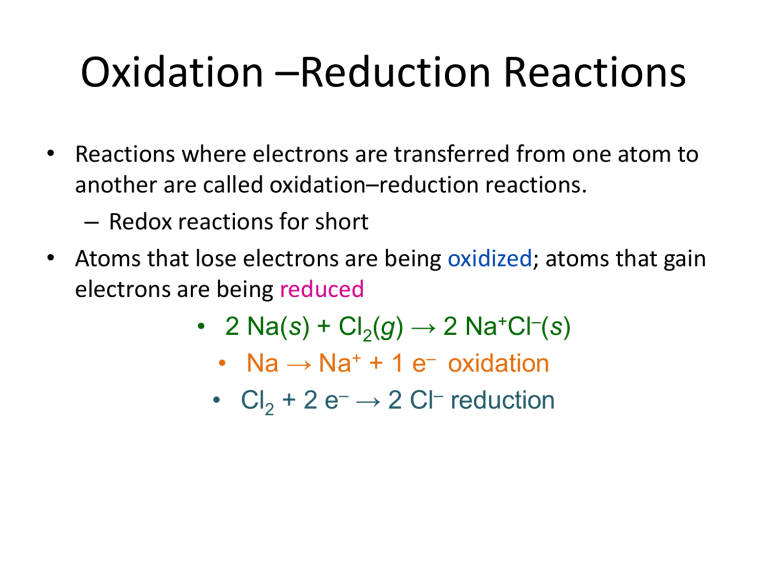 Oxidation-Reduction Reactions: Redox Chemistry Basics
