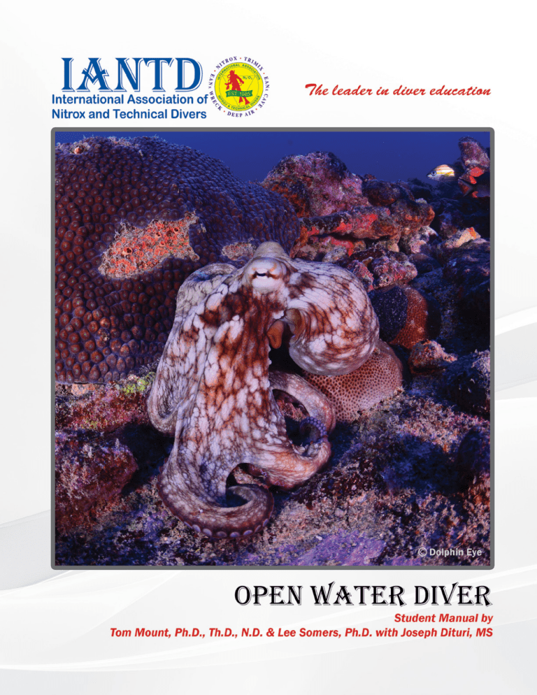 IANTD Open Water Diver Student Manual - Scuba Diving Guide