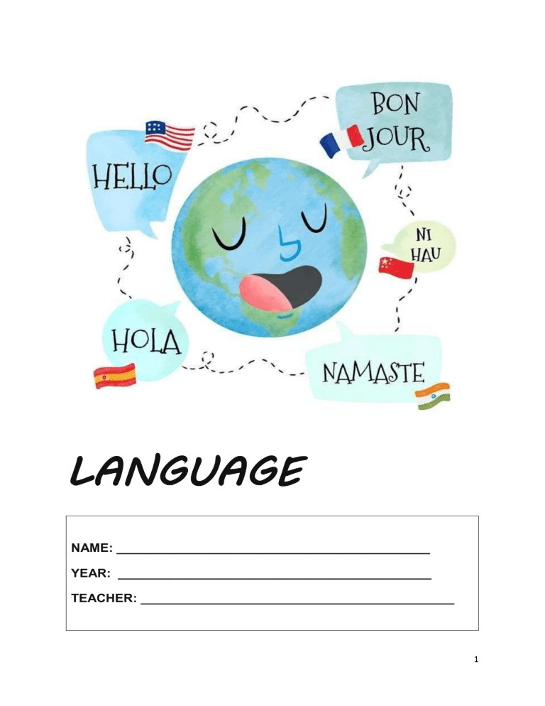 Language Textbook: Evolution, Families, and World Languages