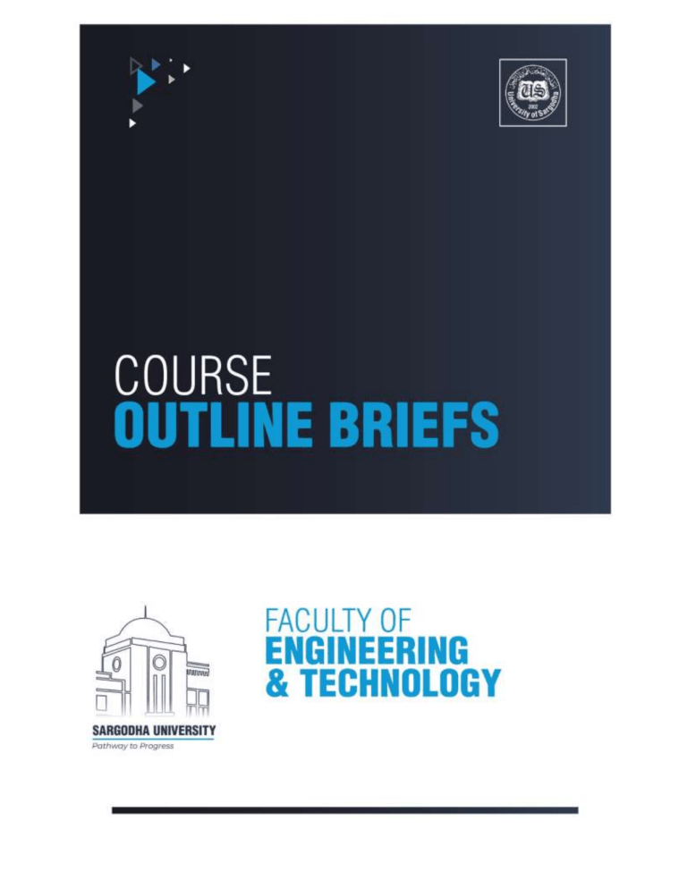 Sargodha University Course Outline Briefs - Engineering Programs