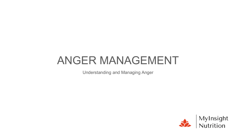 Anger Management: Understanding and Managing Anger