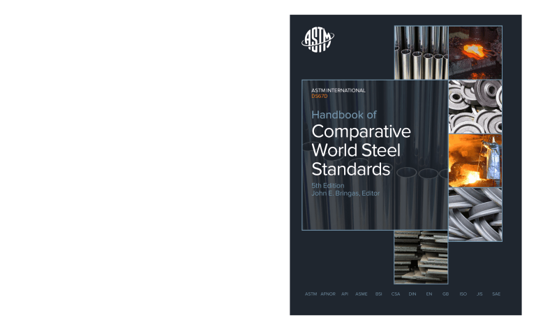 Handbook of Comparative World Steel Standards 5th Edition