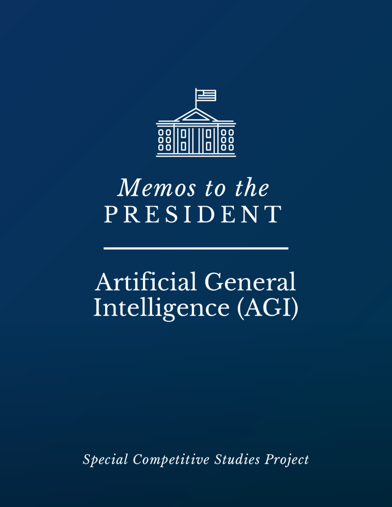 Memos to the President: AGI Competition Strategy