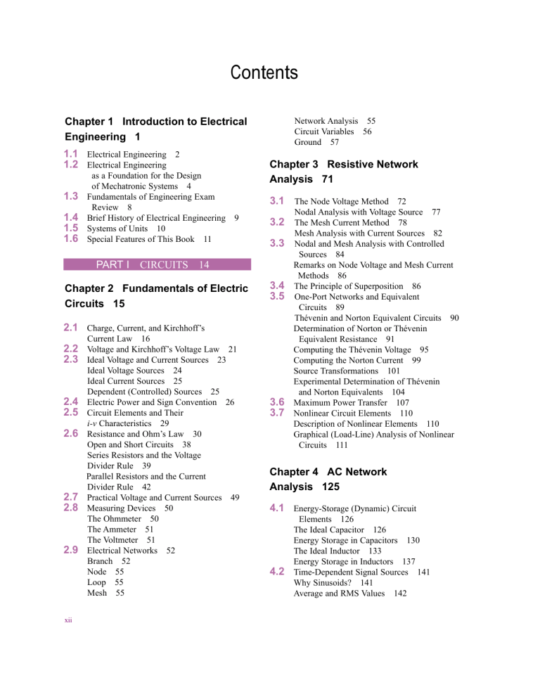 Electrical Engineering Textbook: Circuit Analysis & Network Methods