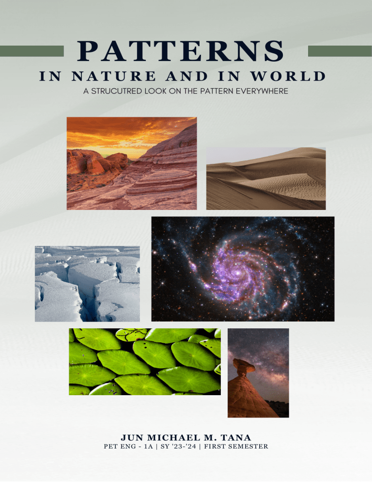 Patterns in Nature and World: A Structured Look at Patterns Everywhere