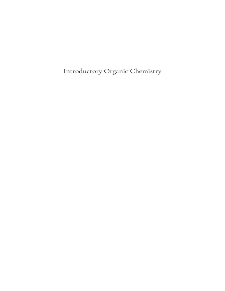 Introductory Organic Chemistry Textbook