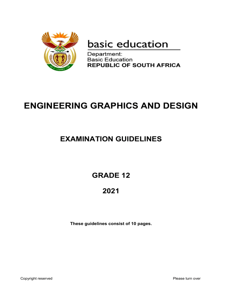 EGD Grade 12 Exam Guidelines 2021