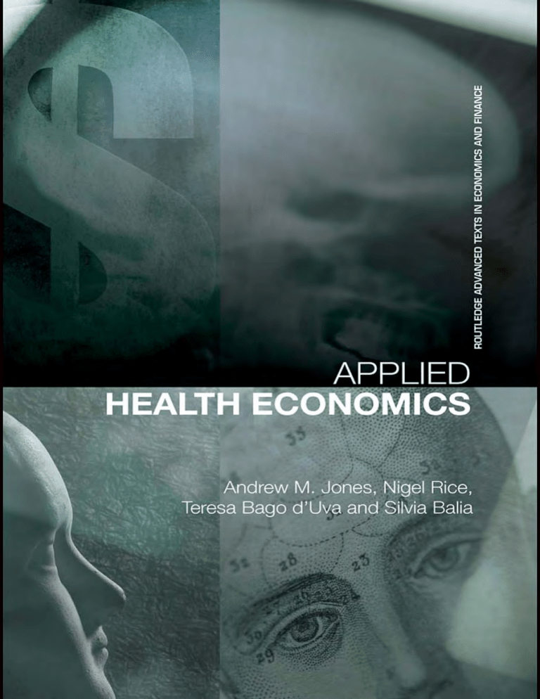 Applied Health Economics Textbook by Jones et al.