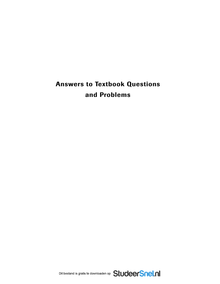 Textbook Answers: Macroeconomics Questions