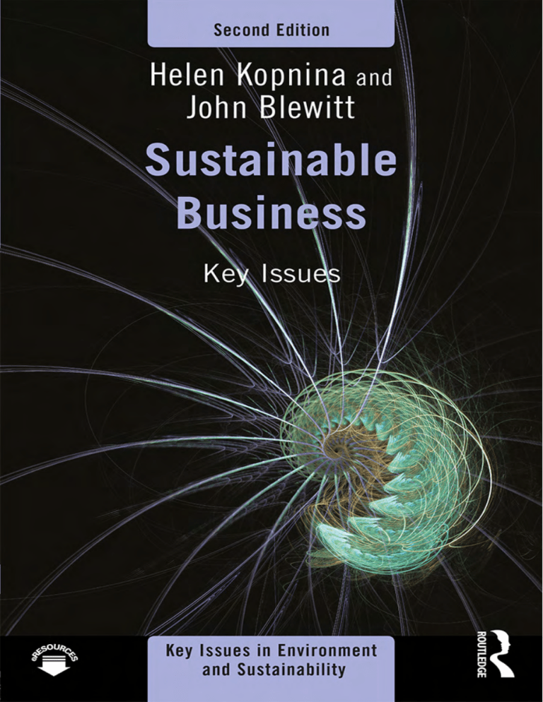 Sustainable Business: Key Issues Textbook