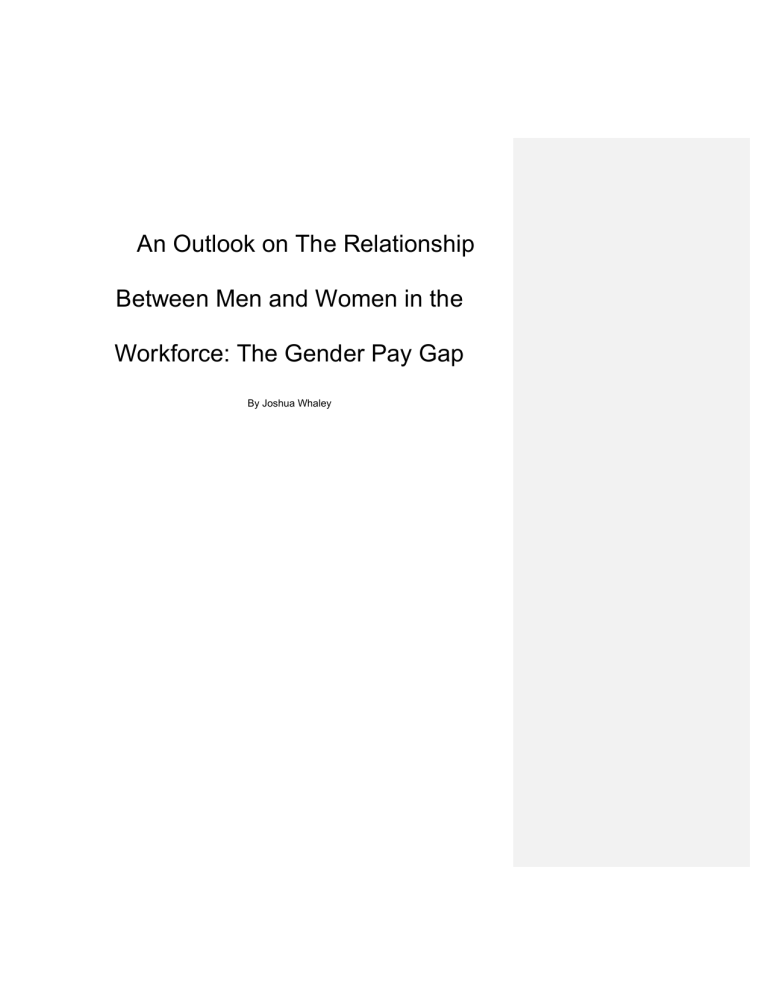 Gender Pay Gap: A Research Analysis