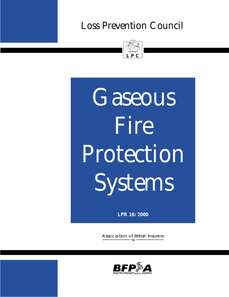 Gaseous Fire Protection Systems Guide