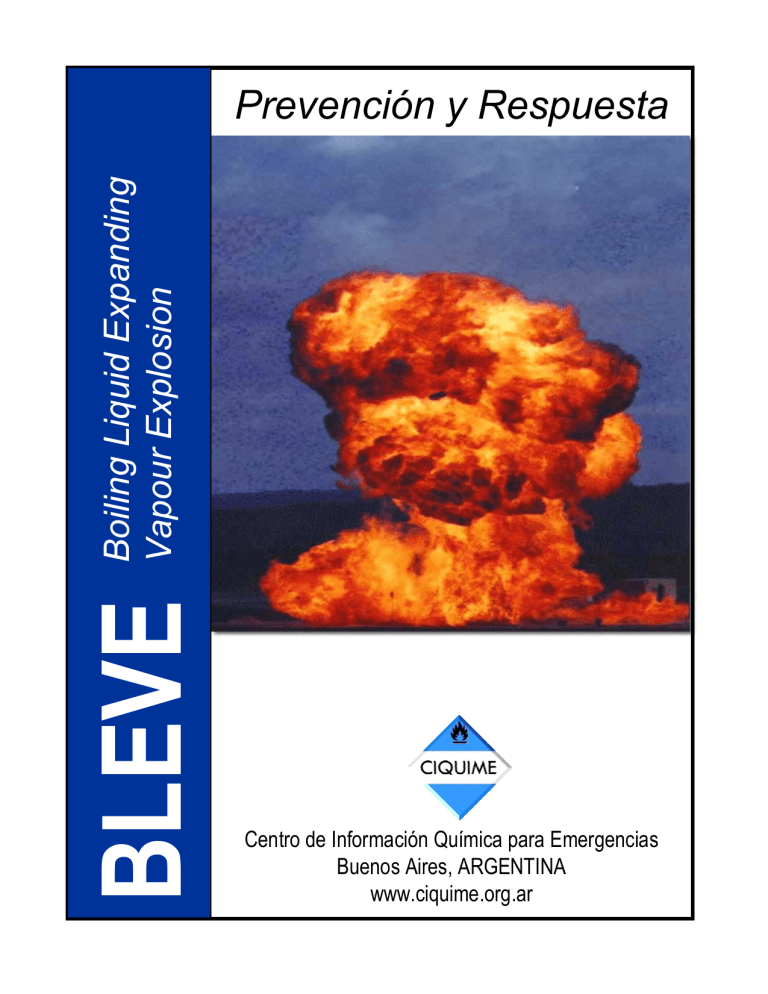BLEVE: Prevención y Respuesta - Guía Técnica
