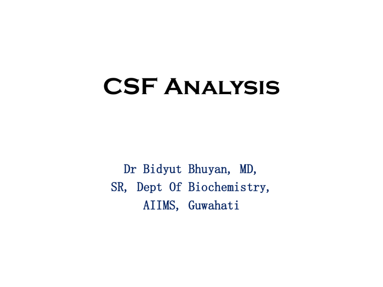 CSF Analysis: Cerebrospinal Fluid Composition, Functions, and ...