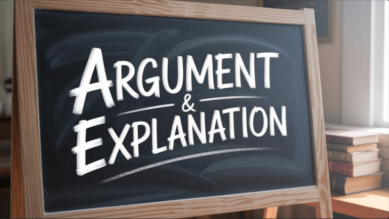 Argument vs Explanation: Logic Lesson