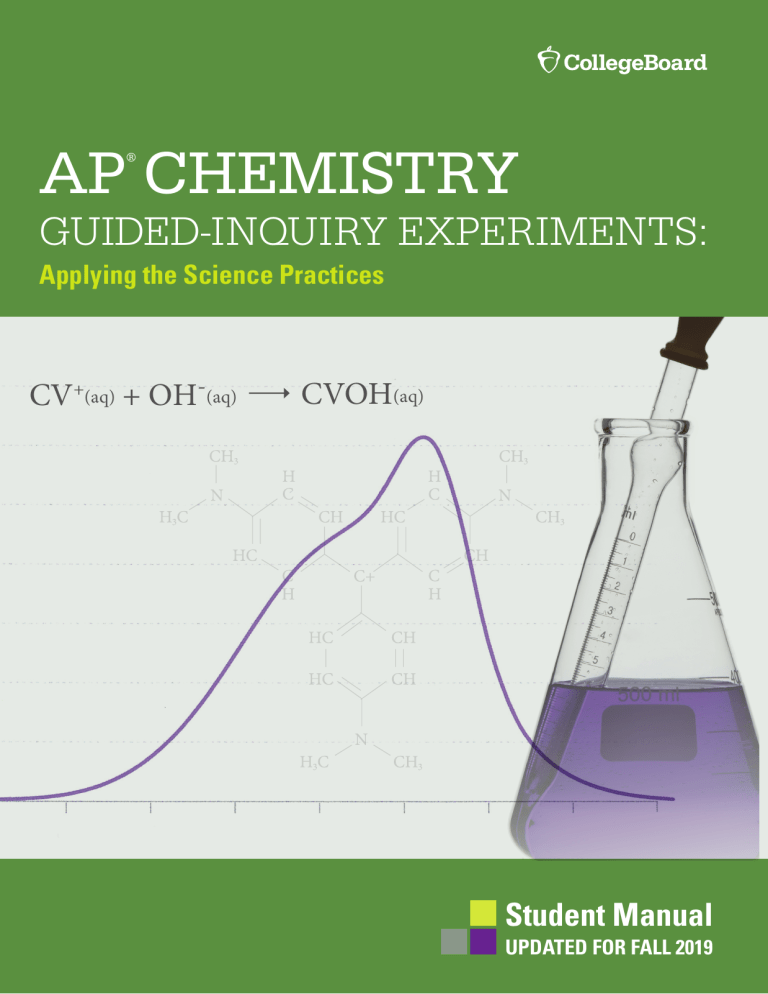 AP Chemistry Guided-Inquiry Experiments Student Manual