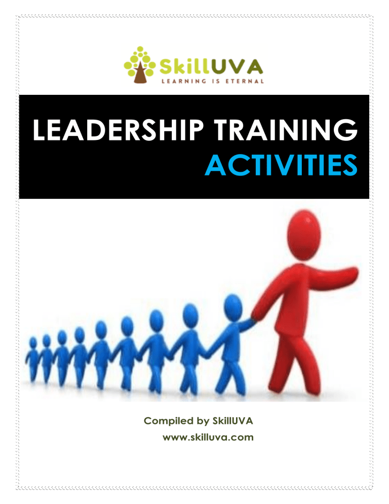 Leadership Training Activities Workbook