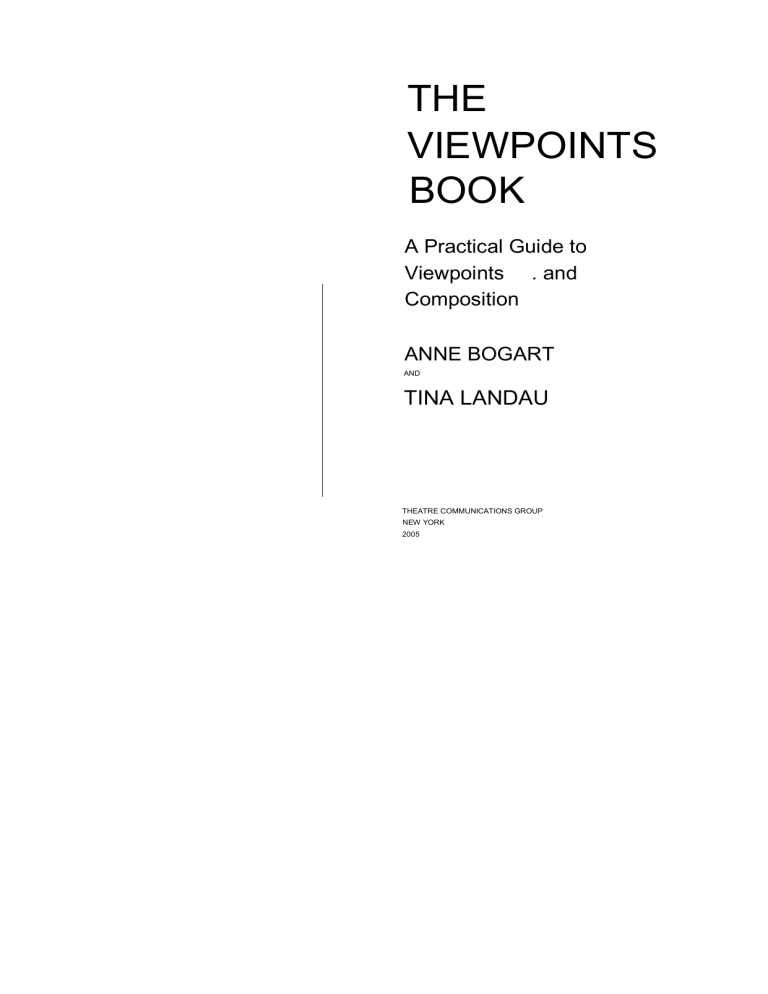 The Viewpoints Book: Practical Guide to Viewpoints & Composition
