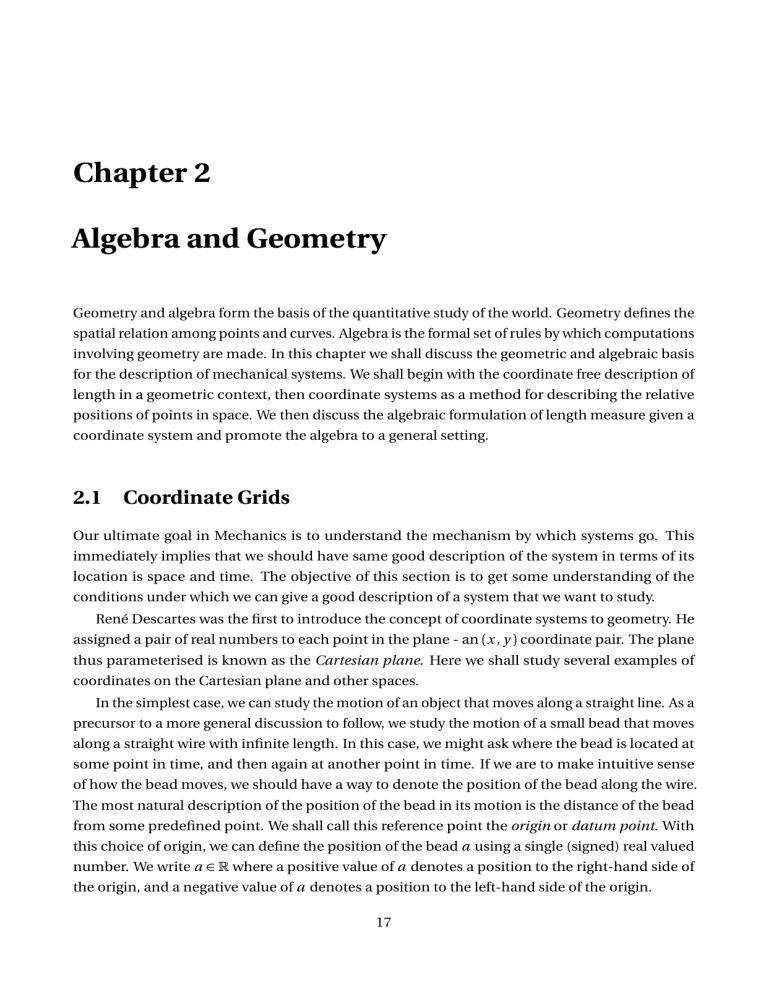 Chapter 2: Algebra and Geometry - Coordinate Grids & Euclidean Geometry