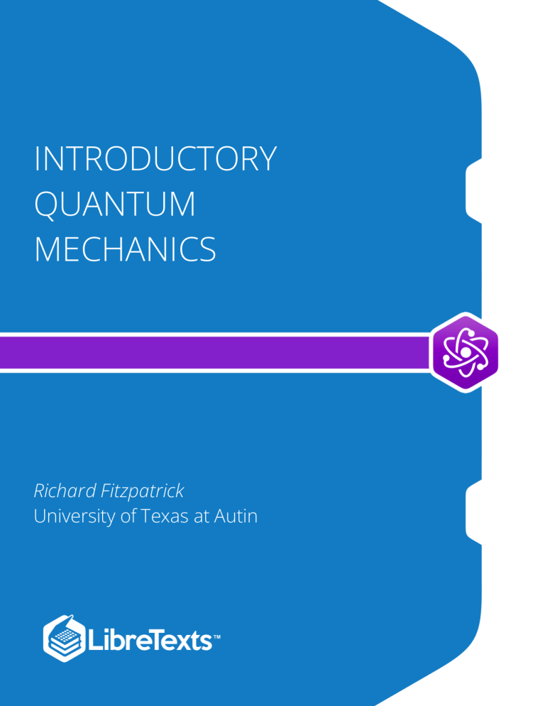 Introductory Quantum Mechanics Textbook