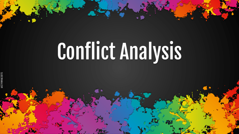 Conflict Analysis Assignment for The Banana Tree Story