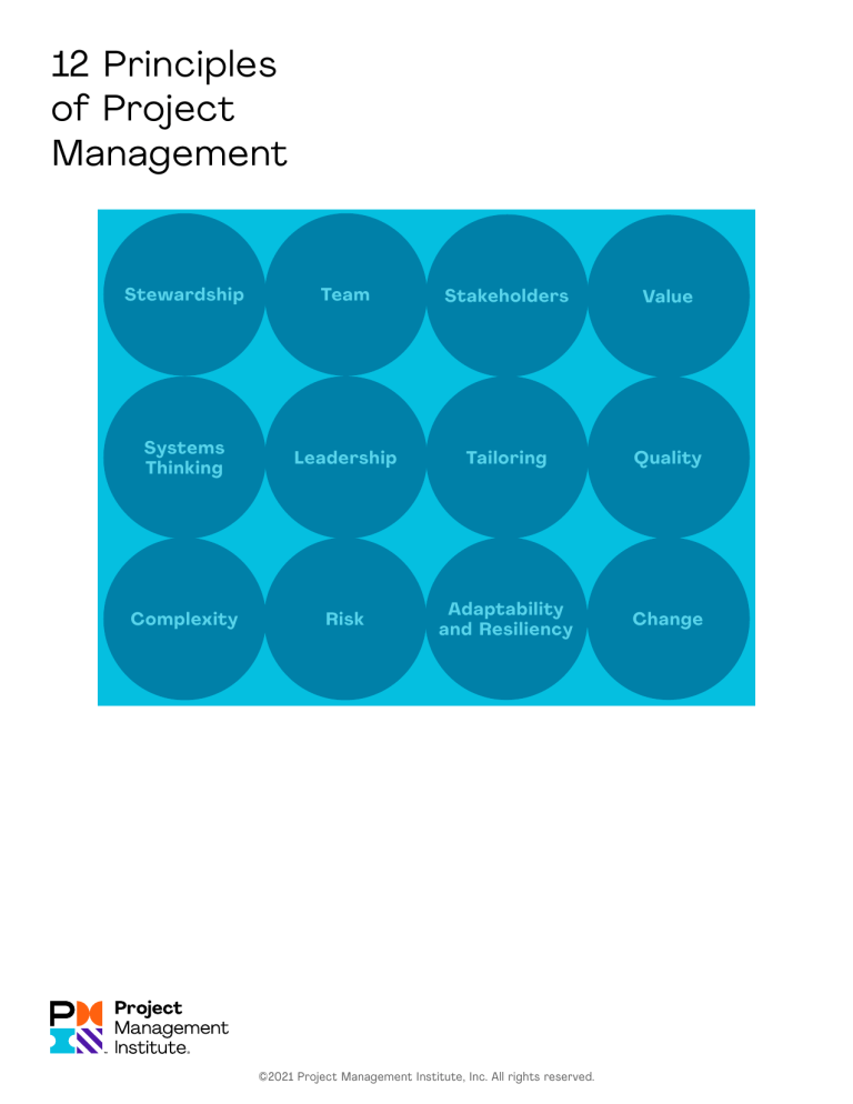 12 Principles of Project Management