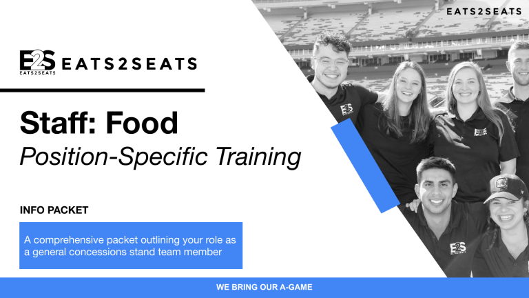 Eats2Seats Food Staff Training Packet