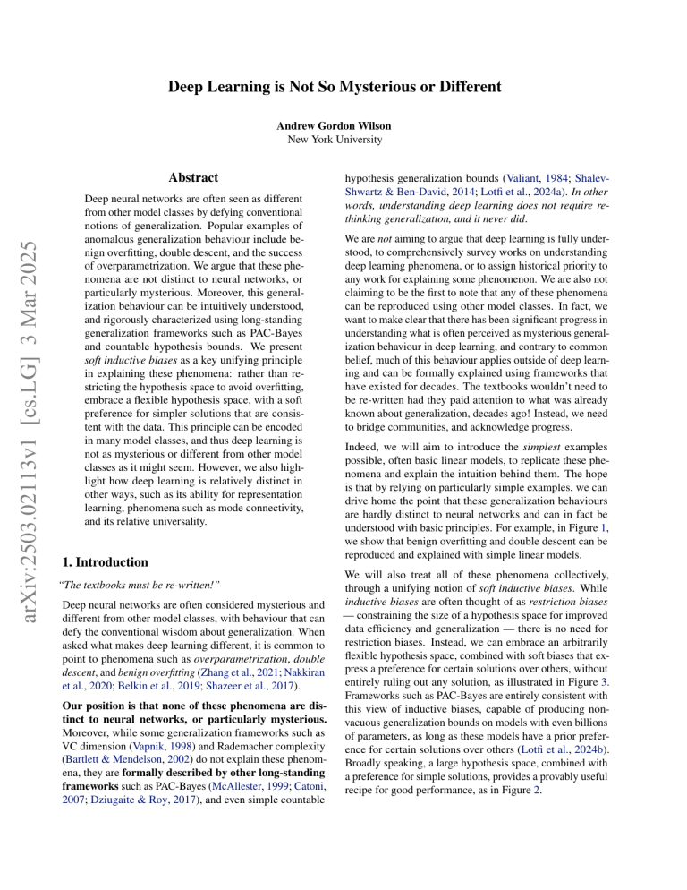 Deep Learning is Not So Mysterious or Different: A Research Paper