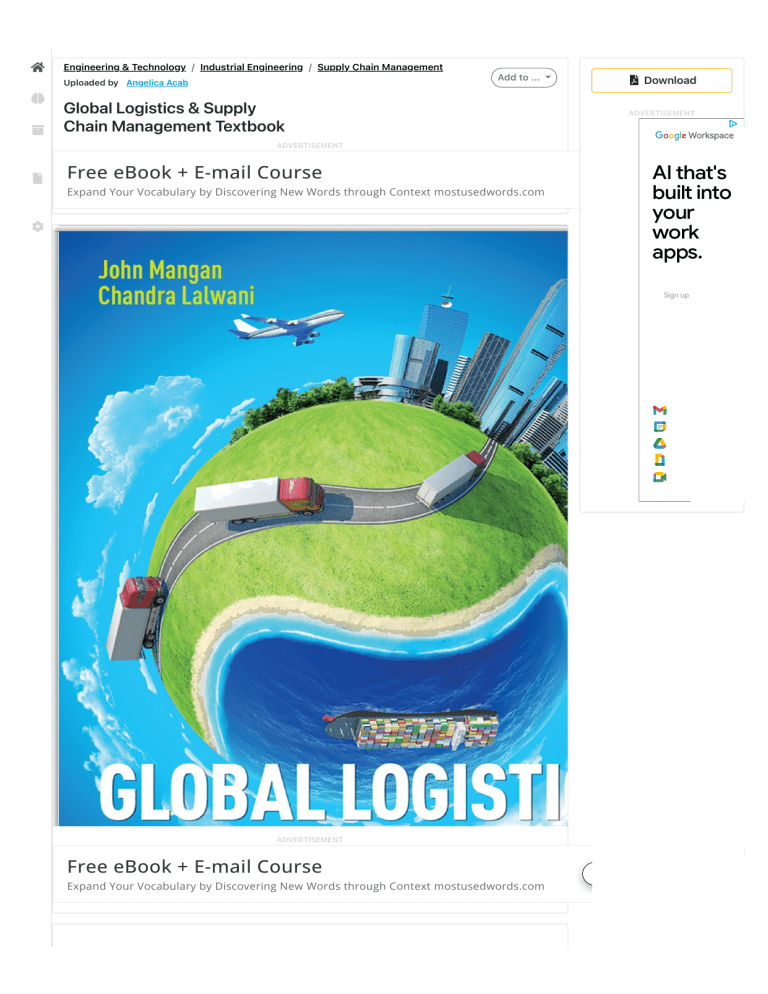 Global Logistics & Supply Chain Management Textbook