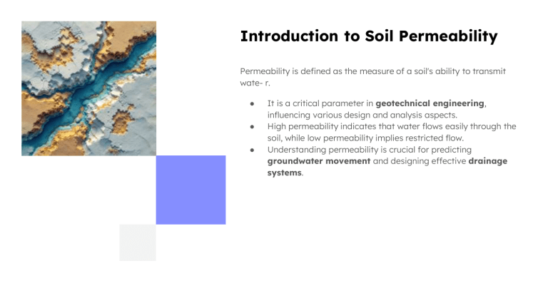 Introduction to Soil Permeability: Key Concepts & Applications