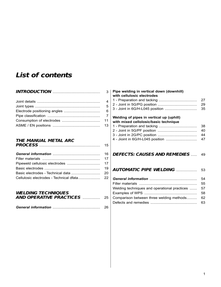 Pipe Welding Techniques Manual