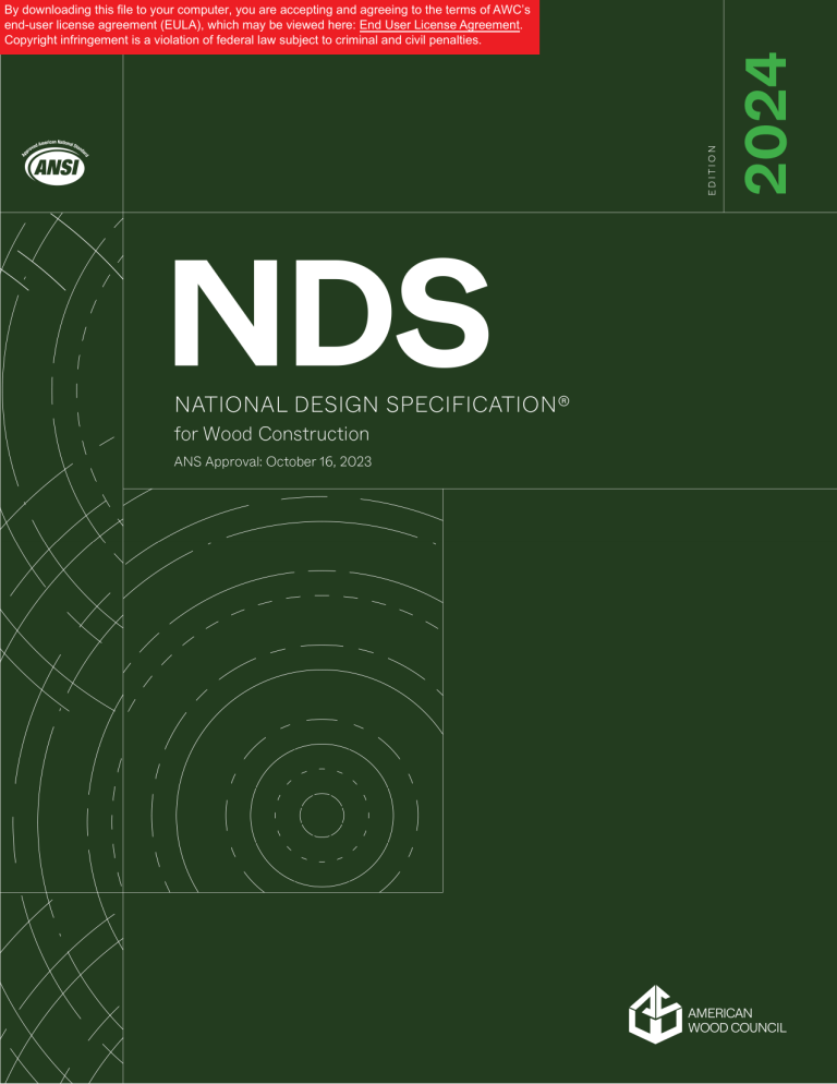 2024 NDS: National Design Specification for Wood Construction