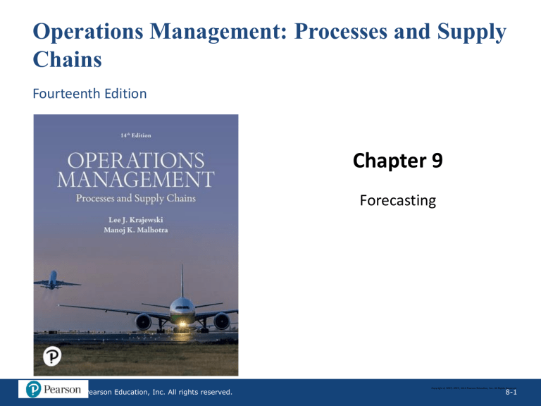 Chapter 9: Forecasting in Operations Management Textbook