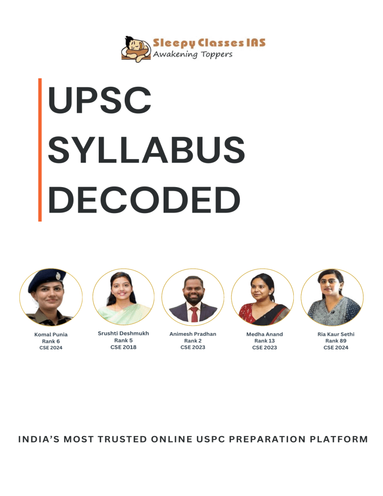 UPSC Syllabus Decoded: Prelims & Mains Guide