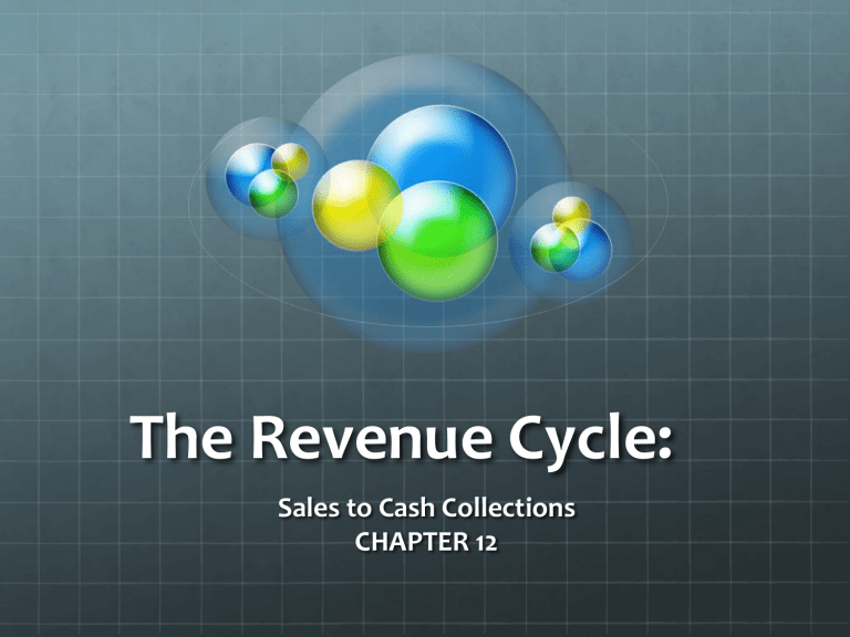Revenue Cycle: Sales to Cash Collections - Chapter 12