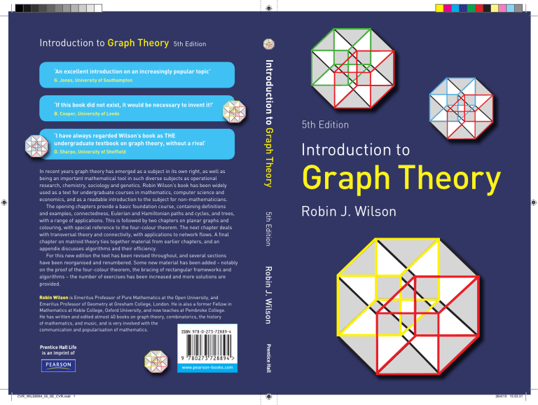 Introduction to Graph Theory 5th Edition Textbook